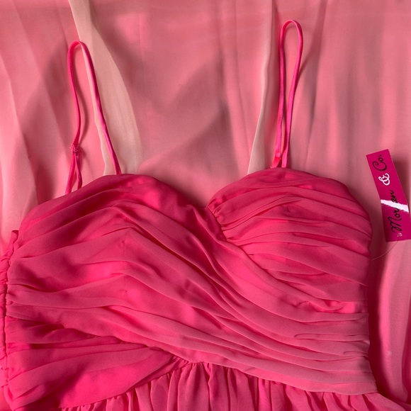Morgan & Co. | Dresses | Morgan Co Pinkcoral Ombr Prom Dress Nwt | Poshmark